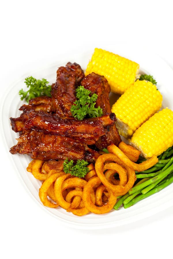 Barbecued ribs stock image. Image of barbecue, lunch - 37828639