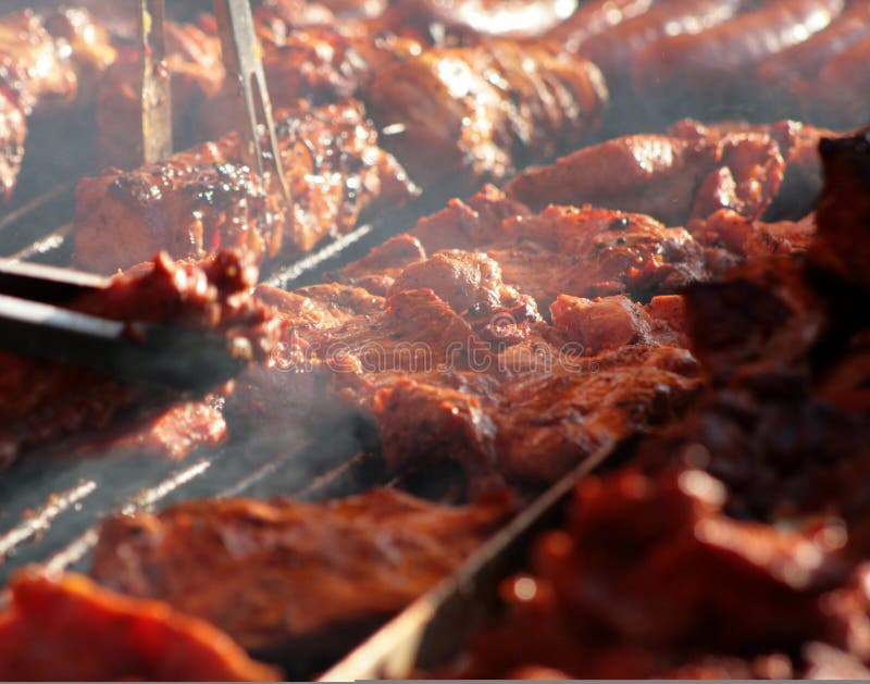 Barbecues stock photo. Image of smoke, kitchen, grilling - 8905860