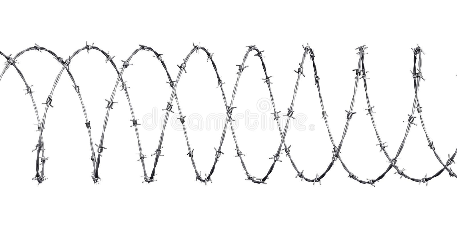 Barbed Wire elements 3 stock vector. Illustration of prevention - 8484890
