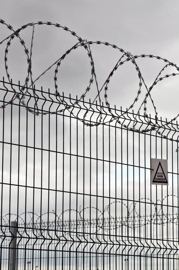 Circular barbed wire stock image. Image of freedom, risk - 6023269