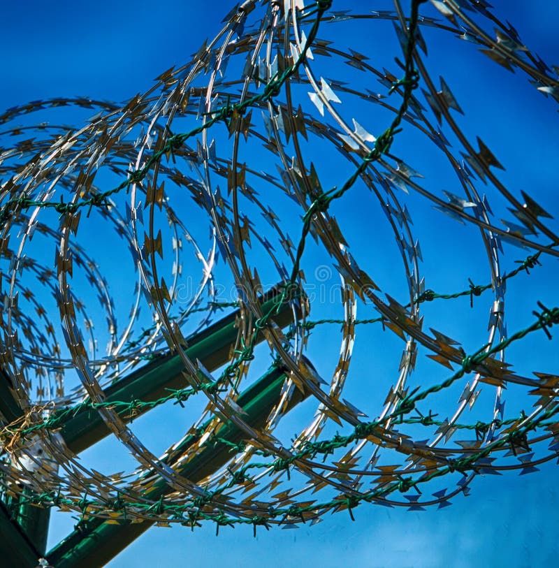 Barbed wire background stock image. Image of military - 21678233