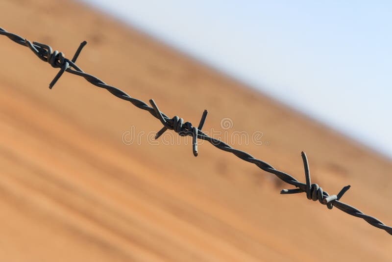 Military Barbed Wire Desert Stock Photos - Free & Royalty-Free Stock ...