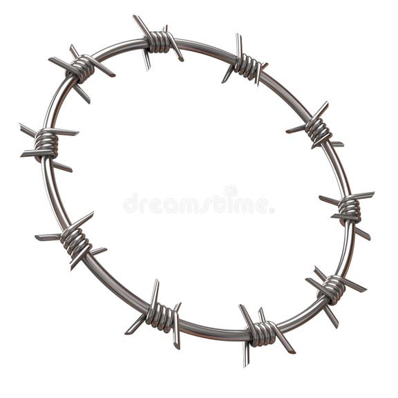 Barbed Wire Circle Border Stock Illustrations – 671 Barbed Wire Circle ...