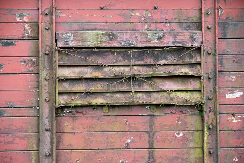 Barbed wire covered window stock image. Image of barbwire - 9025041