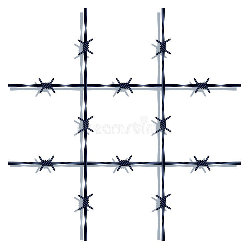 Barbed Wire Cross Stock Illustrations – 159 Barbed Wire Cross Stock ...