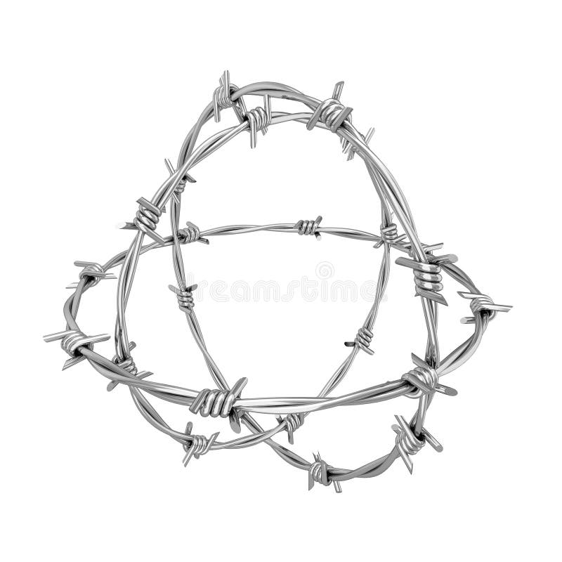 Barbed wire stock illustration. Illustration of iron - 40963051