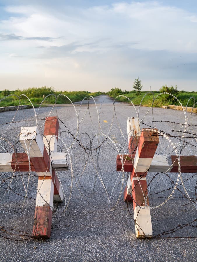 Barbed wire fence stock image. Image of line, concentration - 46684773