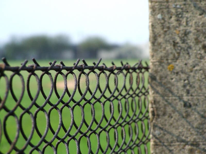 Barbed wire fence close up stock image. Image of details - 6272815
