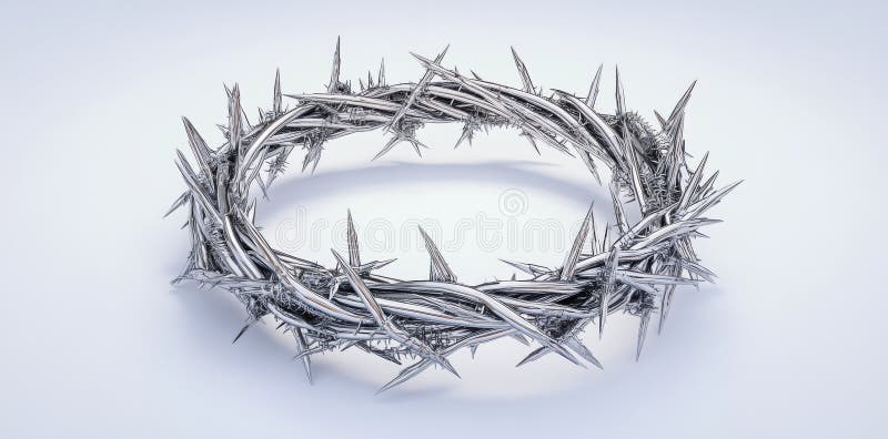 A Barbed Wire Fence Establishes a Safe Perimeter in an Open Area. Stock ...