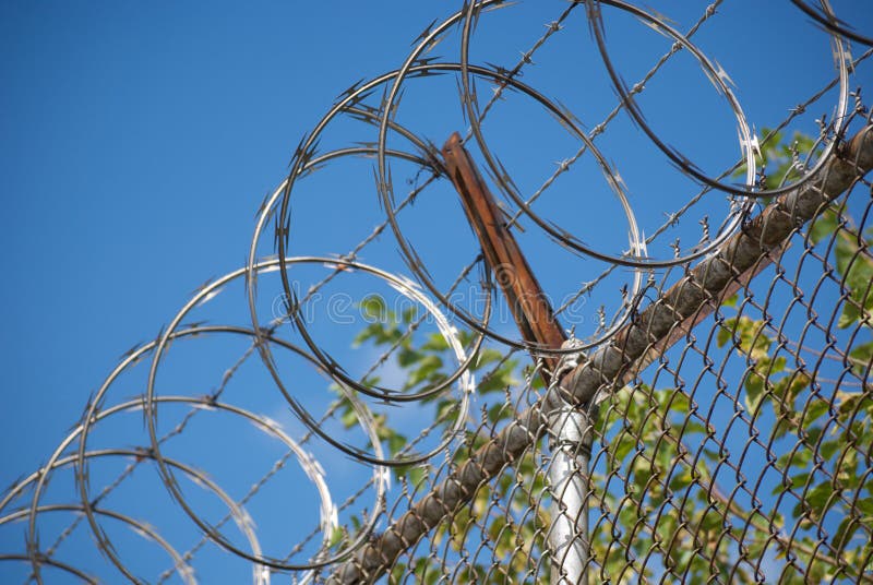 Prison wire stock image. Image of constantino, danger, round - 246383