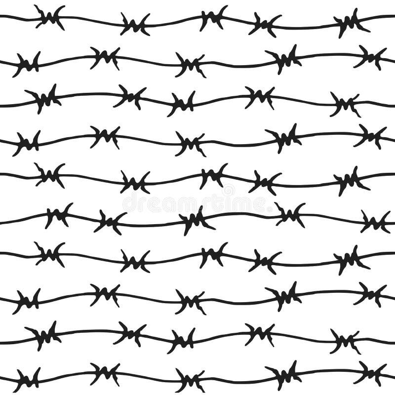 Simple Barbed Wire Drawing