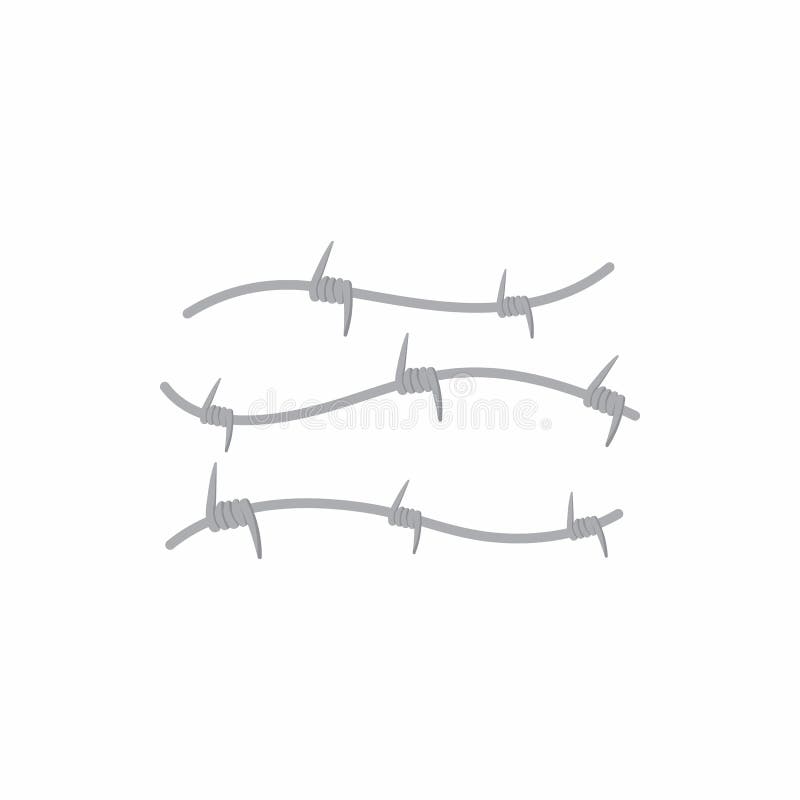 Cartoon Barbed Wire Wall Stock Illustrations – 101 Cartoon Barbed Wire ...