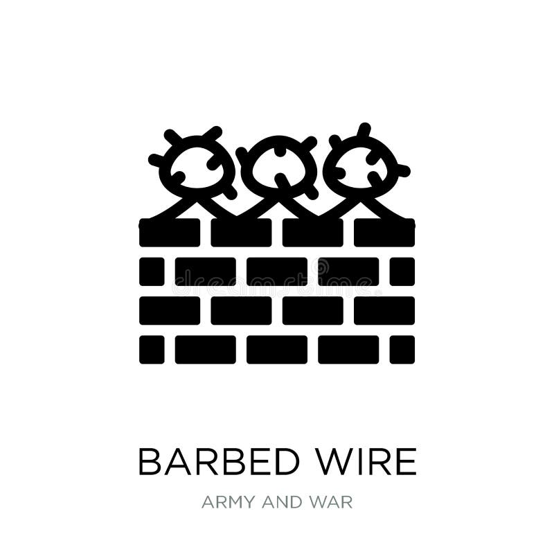 Barbed Wire Icon in Trendy Design Style. Barbed Wire Icon Isolated on ...