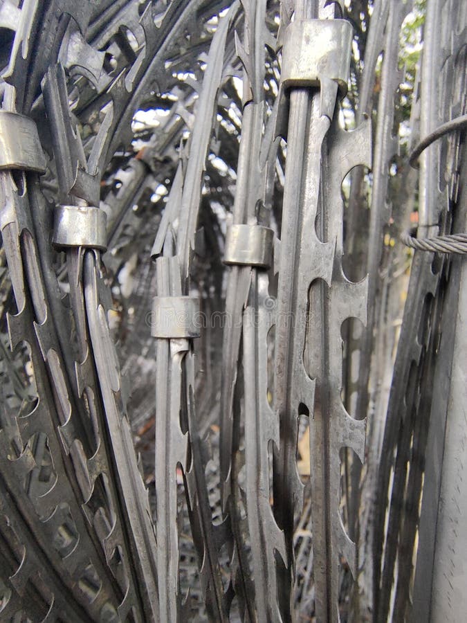 Barbed Wire Military Close Up Stock Image - Image of wire, military ...