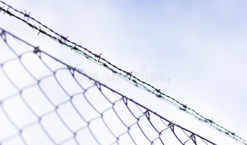 Barbed wire protection stock image. Image of keeping - 28496129
