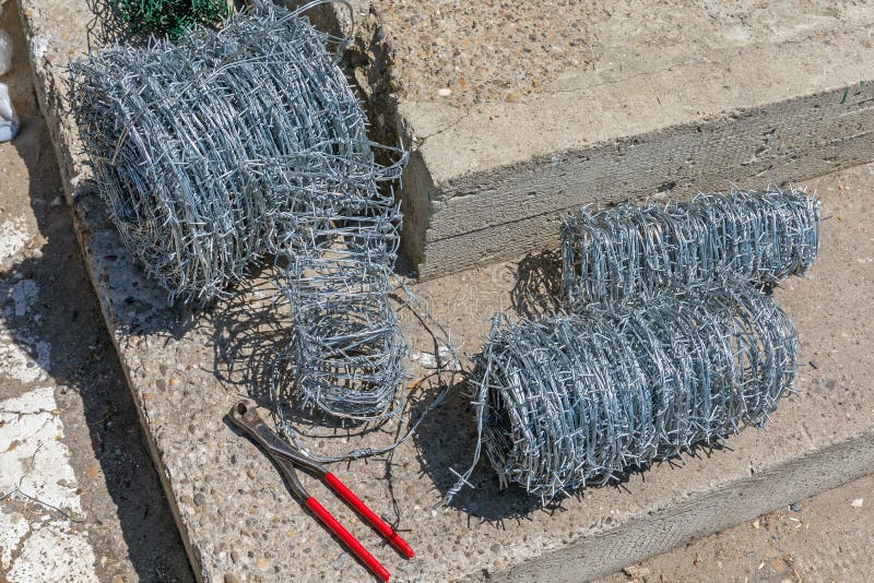 Barbed Wire stock image. Image of nippers, pliers, duty - 201354177