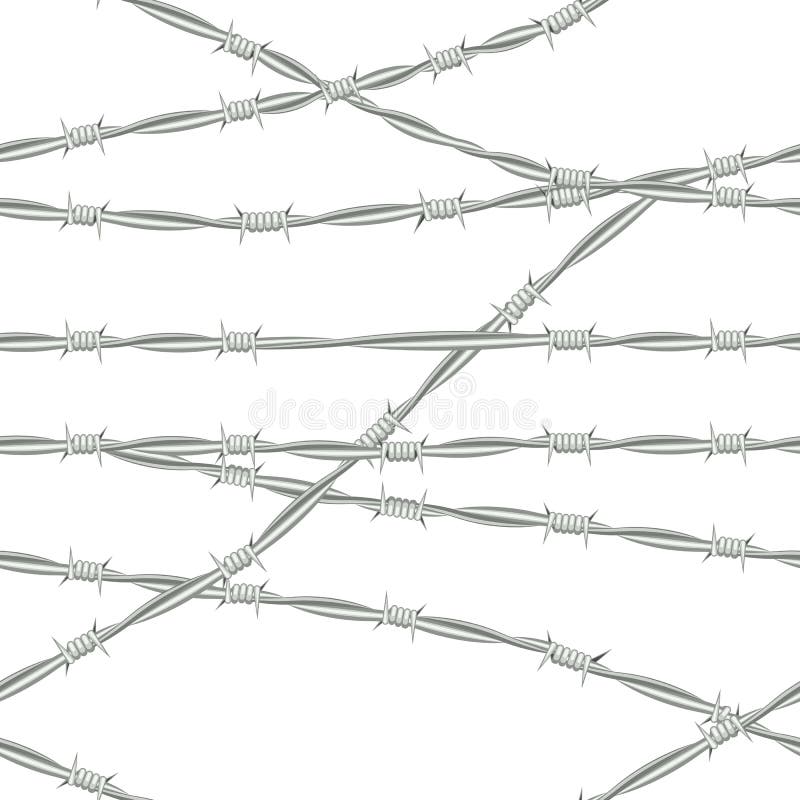 Barbed Wire. Seamless Background Barbed Wire Stock Vector ...