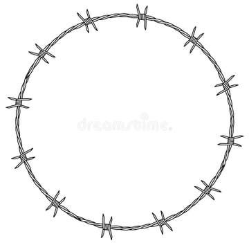 Razor Wire Barbed Wire Fencing Stock Illustrations – 151 Razor Wire ...