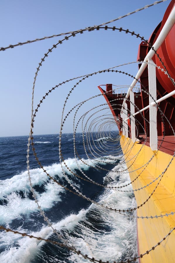 Pirate Protection Measures Onboard of a Merchant Ship Passing Pirate ...