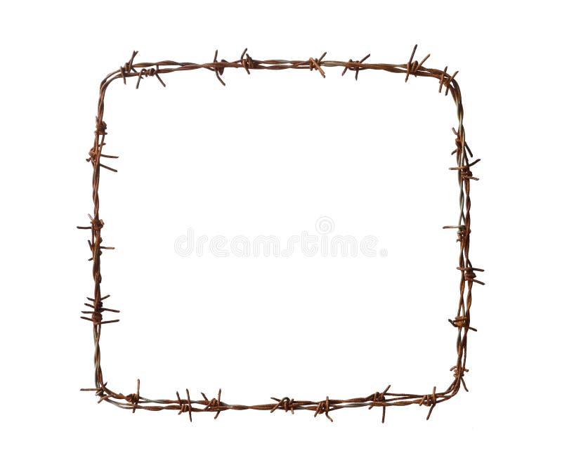 Barbed wire circle stock image. Image of barb, metal - 98076137
