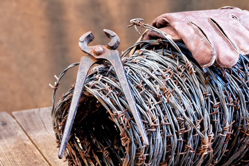 Barbed wire stock photo. Image of handwork, handmade - 56409810