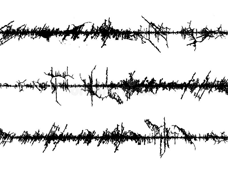 Frame of Wire, Barbed Wire Texture Set, Black and White Barbed Wire ...