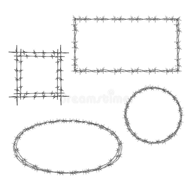Barbed Round Wire Stock Illustrations – 330 Barbed Round Wire Stock ...