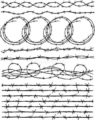 Barbed Wire Doodle Stock Illustrations – 148 Barbed Wire Doodle Stock ...