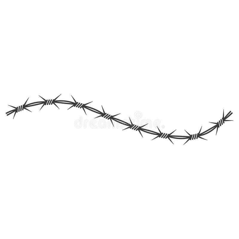 Barbed Wire Vector Illustration Design Stock Vector - Illustration of ...