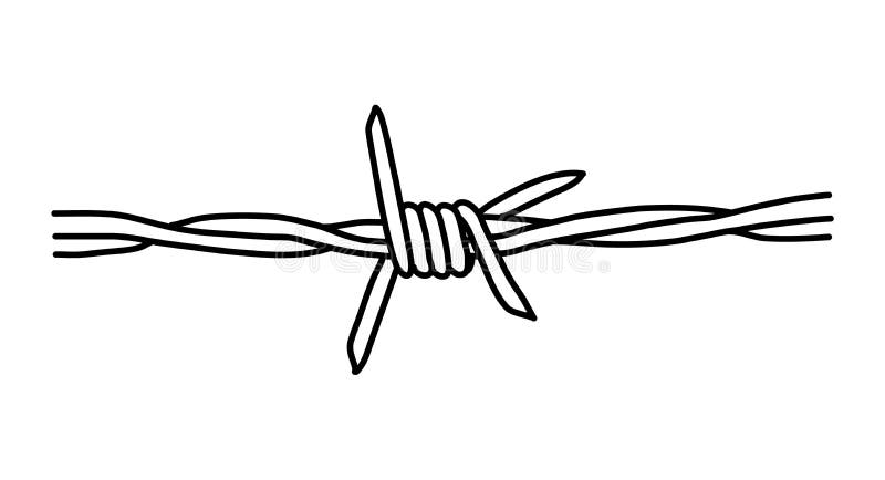 Barbed Wire Doodle Stock Illustrations – 143 Barbed Wire Doodle Stock ...
