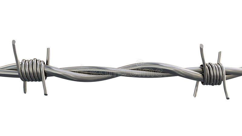 Close Stretched Barbed Wire Stock Illustrations – 6 Close Stretched ...