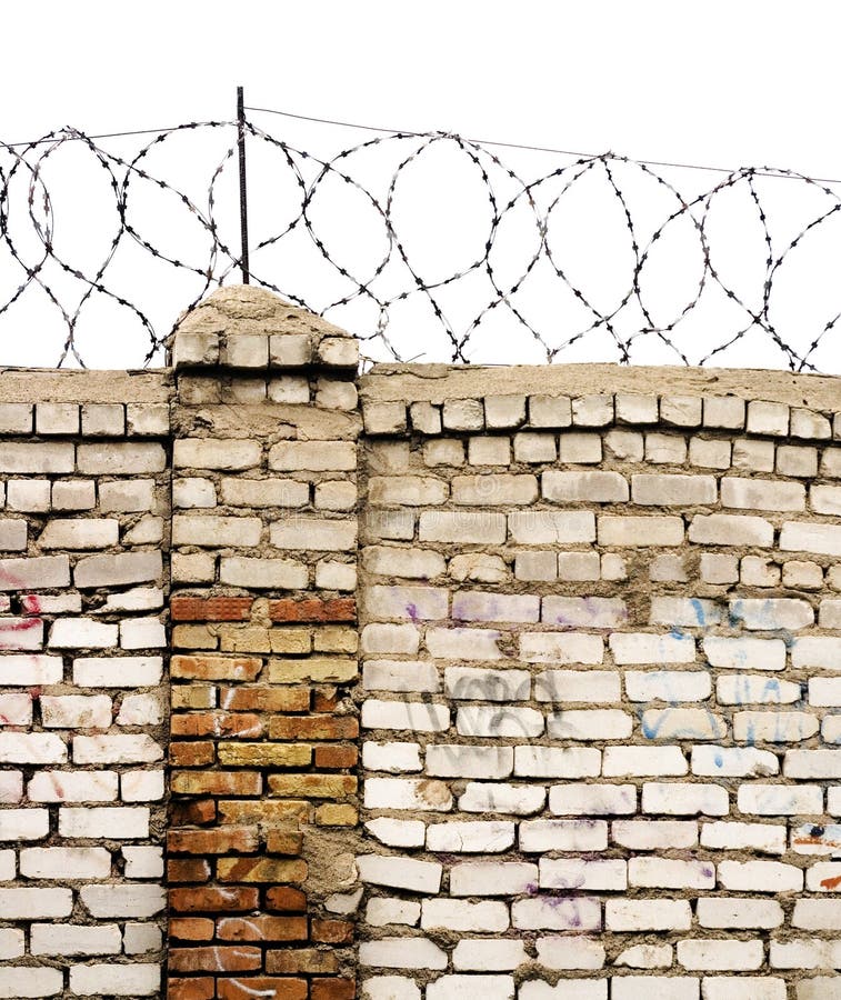 7+ Razor wire brick wall Free Stock Photos - StockFreeImages