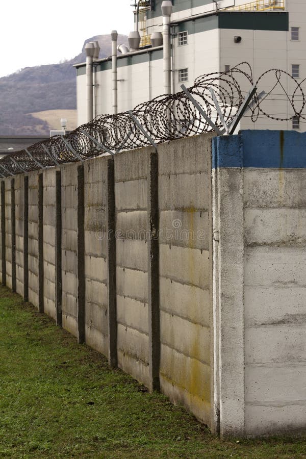 Barbed wire stock image. Image of barrier, wall, fence - 48667259