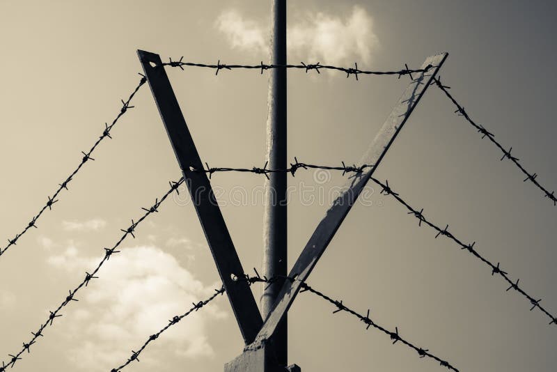 Barbed wires stock image. Image of sharp, safety, corner - 36767987