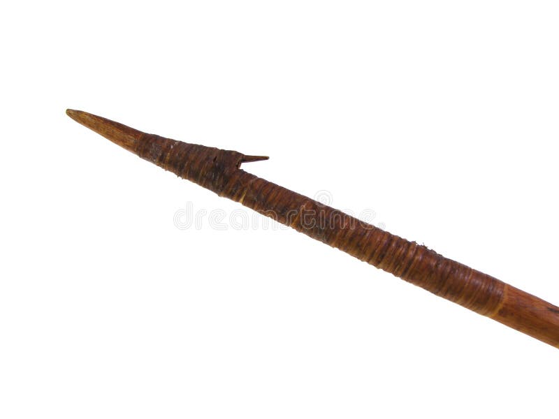 Barbed wooden arrowhead stock image. Image of isolated - 2906651