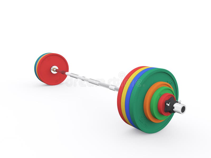 Barbell stock illustration. Illustration of exercise - 12442373