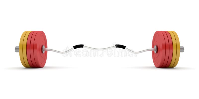 Barbell stock illustration. Illustration of fitness, bench - 18908474