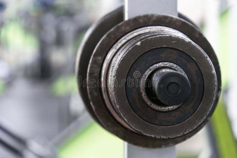 Barbell Discs on a Black Background Stock Photo - Image of iron ...