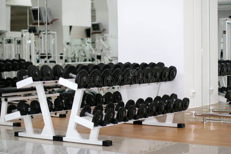 Barbell gym stock image. Image of heavy, white, grip - 17748473