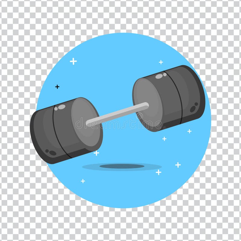 Barbell Icon on Blank Background Stock Vector - Illustration of concept ...