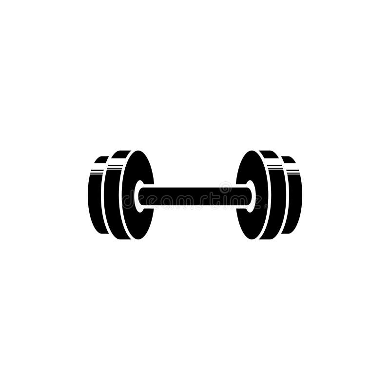 Barbell Icon Design Template Vector Isolated Illustration Stock ...
