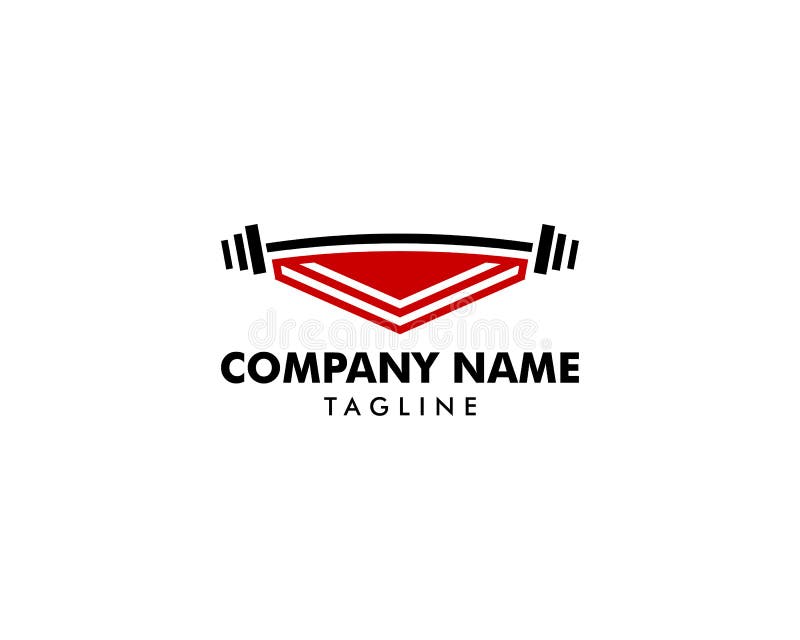Barbell Icon Logo Design Element Stock Vector - Illustration of power ...