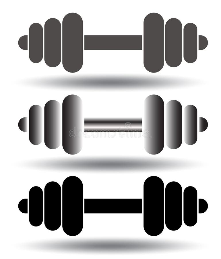 Barbell icon set stock illustration. Illustration of flat - 71189392