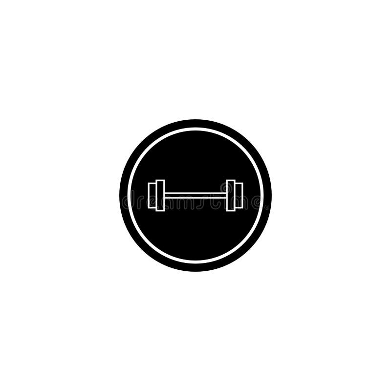 Barbell icon vector stock vector. Illustration of sign - 293519221