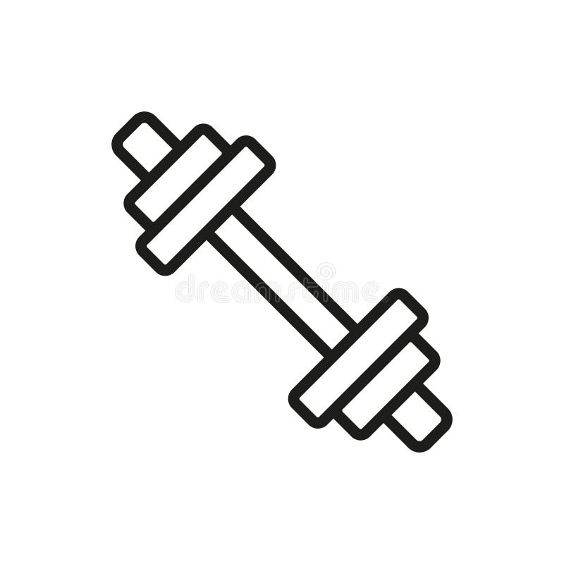 Barbell Icon Vector Basic Design Simple and Modern Stock Vector ...
