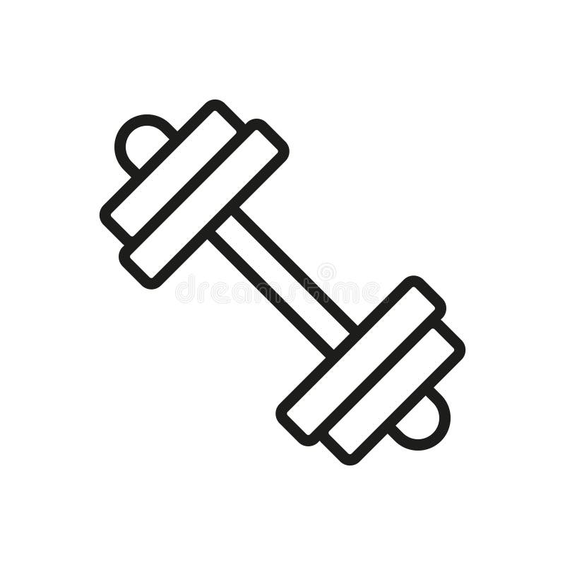 Barbell Icon Vector Basic Design Simple and Modern Stock Vector ...