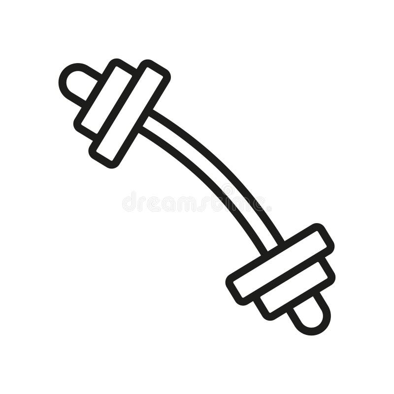 Barbell Icon Vector Basic Design Simple and Modern Stock Vector ...