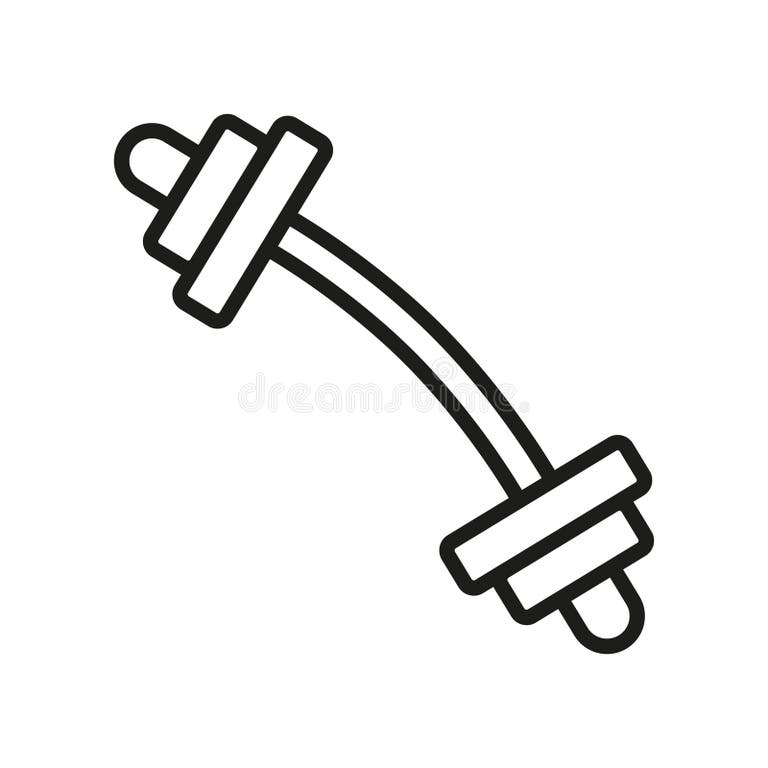 Barbell Icon Vector Basic Design Simple and Modern Stock Vector ...