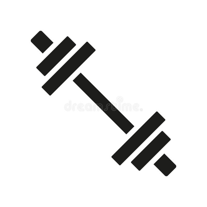 Barbell Icon Vector Basic Design Simple and Modern Stock Vector ...
