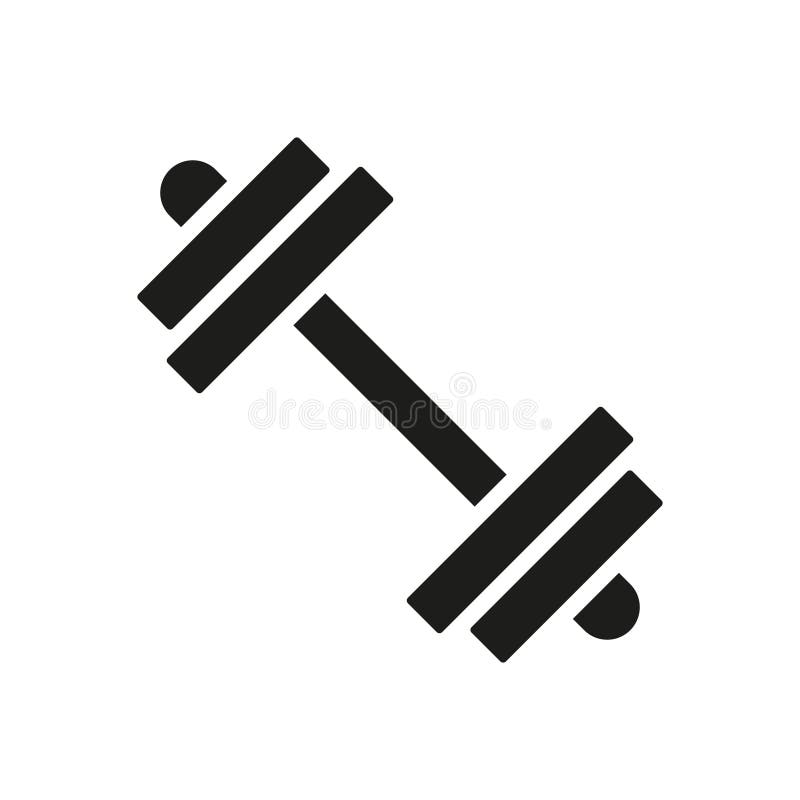 Barbell Icon Vector Basic Design Simple and Modern Stock Vector ...